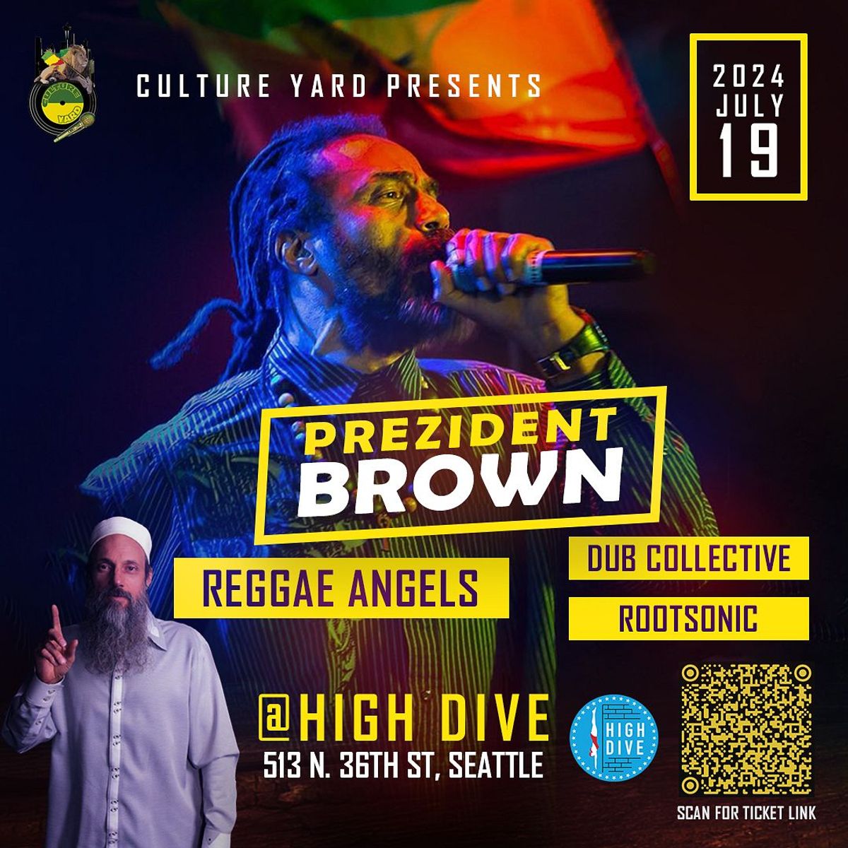 Prezident Brown, Reggae Angels, Dub Collective, and DJ Rootsonic at ...