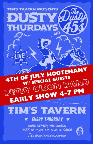 A Dusty 4th of July Hootenanny: The Dusty 45s with Betsy Olson Band at ...