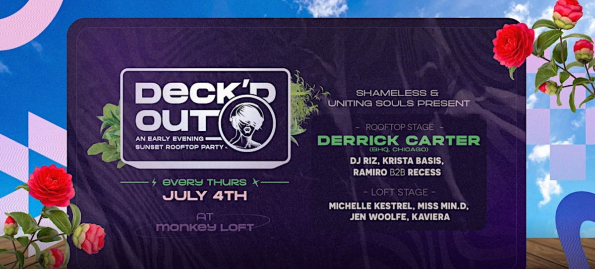 Deck'd Out #3: Derrick Carter at Monkey Loft in Seattle, WA - Thursday ...
