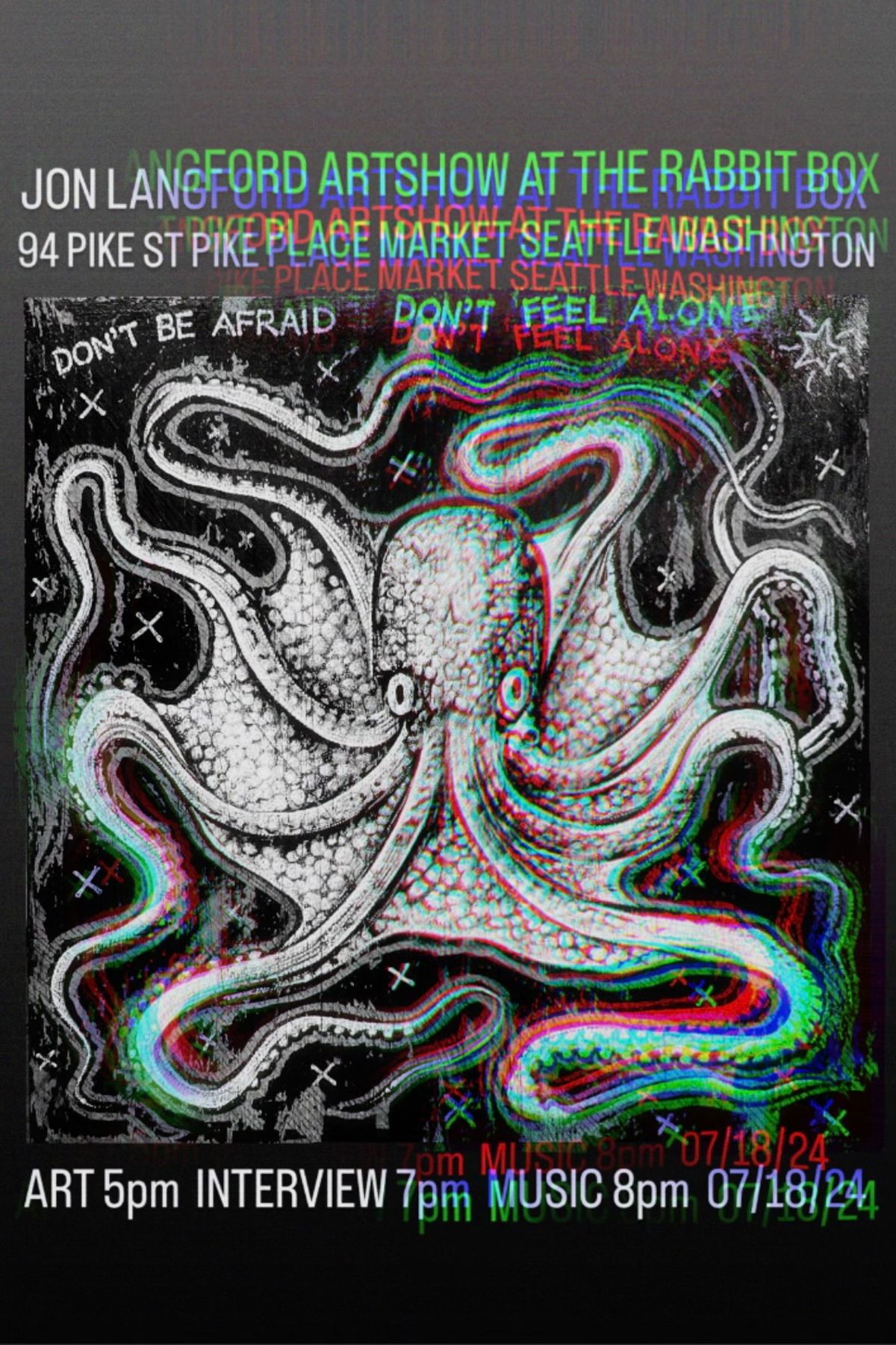 Jon Langford Art Show ~ Live Music! at The Rabbit Box Theatre in ...