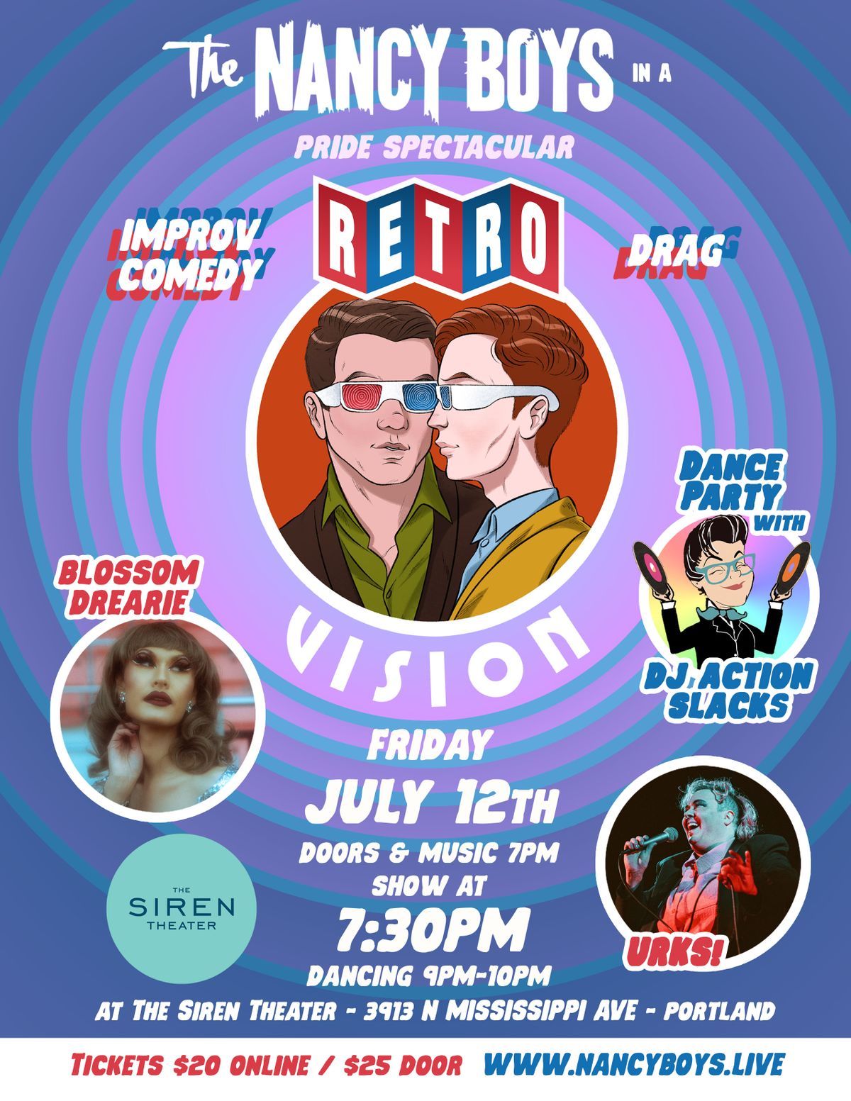 Nancy Boys in Retro Vision: Pride Spectacular at Siren Theater in ...