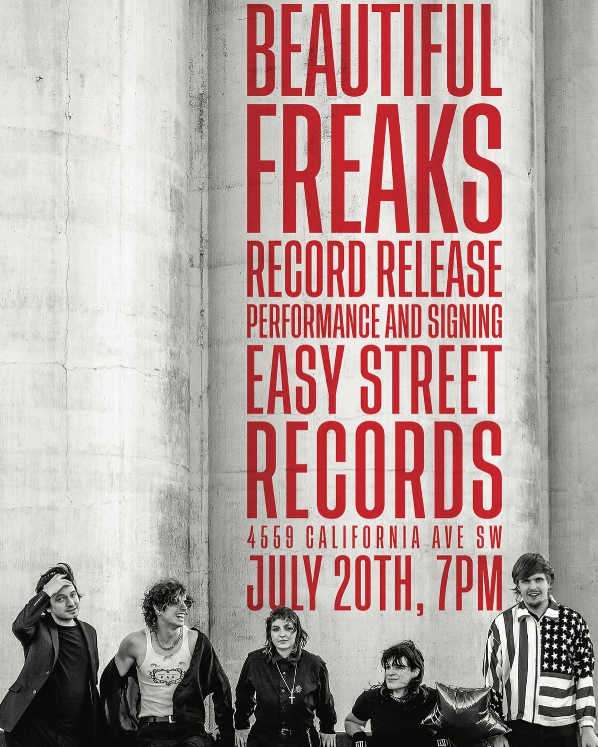 Beautiful Freaks Record Release In-Store Performance & Signing at Easy ...