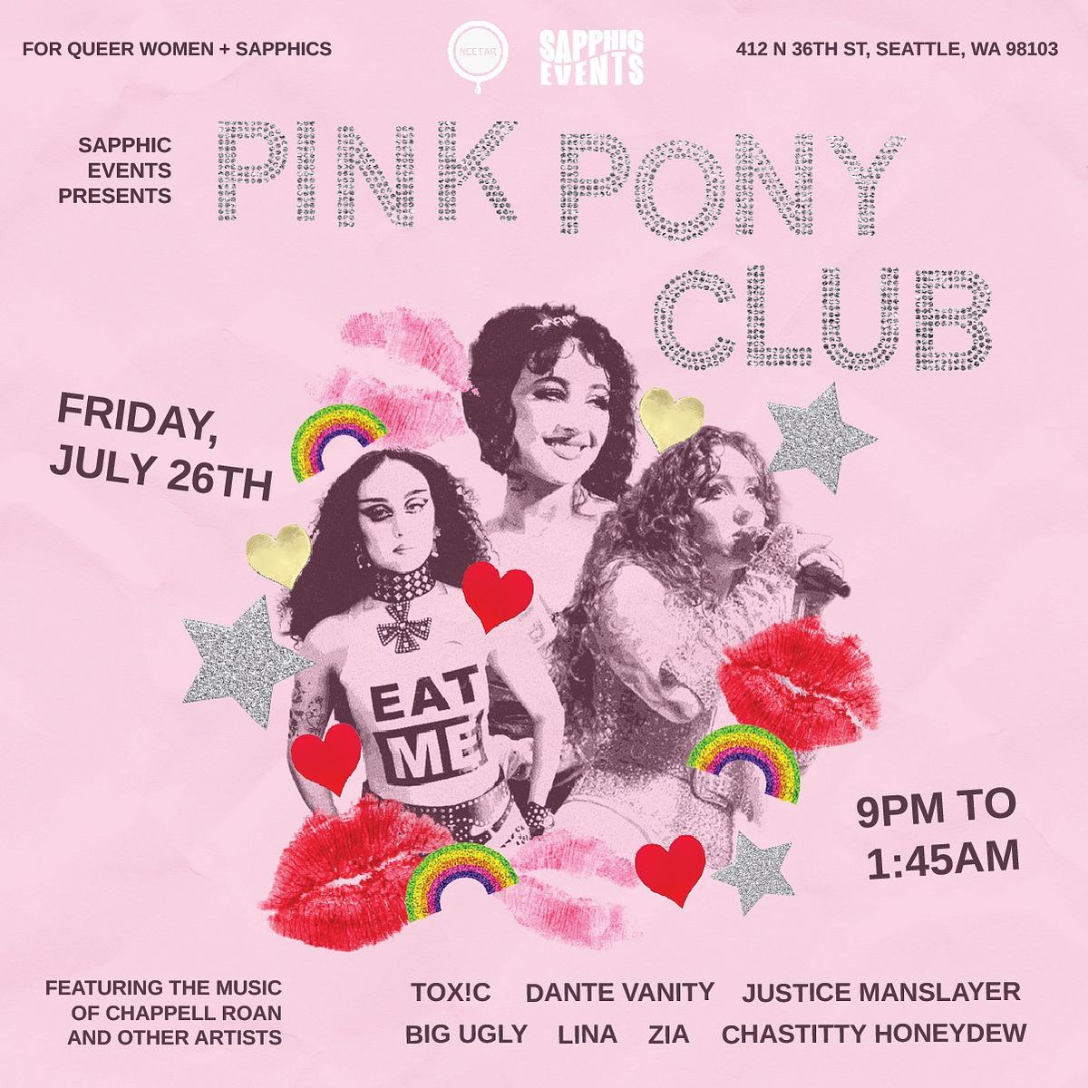 Pink Pony Club at Nectar Lounge in Seattle, WA - Friday, July 26, 2024 ...