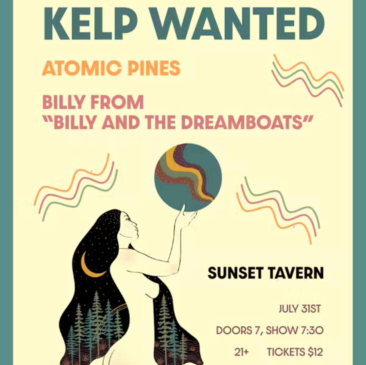Kelp Wanted, Atomic Pines, and Billy from 'Billy and the Dreamboats' at Sunset Tavern in Seattle ...