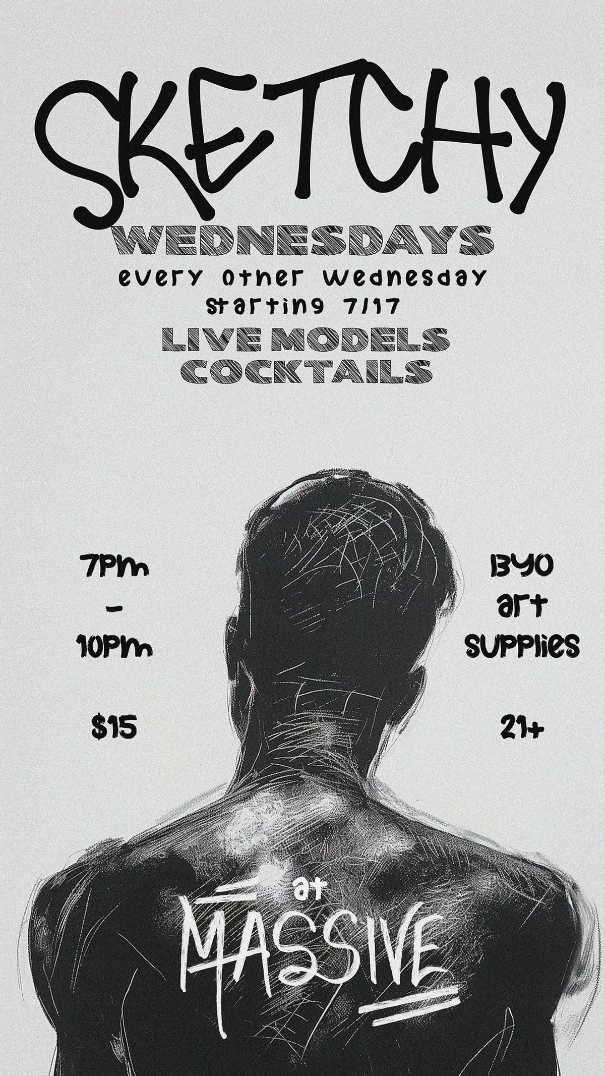 SKETCHY - Figure Drawing Session For All at Massive in Seattle, WA ...