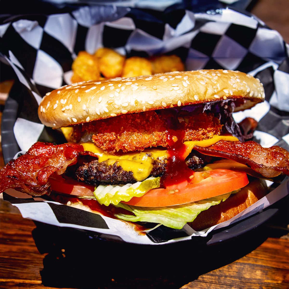 Backyard BBQ Burger at Fuller's Burger Shack in Portland, OR - Multiple ...
