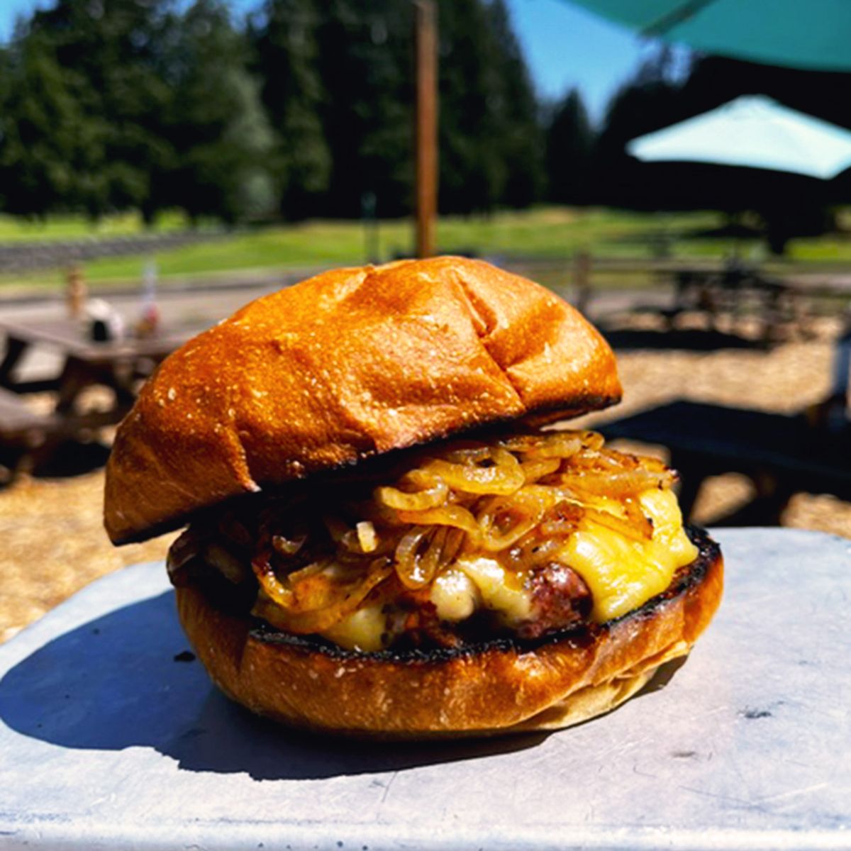 Smoke House Burger at Von Ebert East in Portland, Oregon - Every day ...
