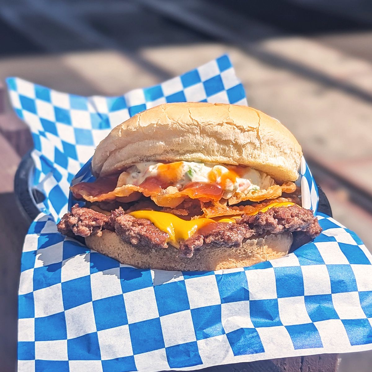 Crab Rangoon Burger at Wolf's Head Portland in Portland, OR - Multiple ...