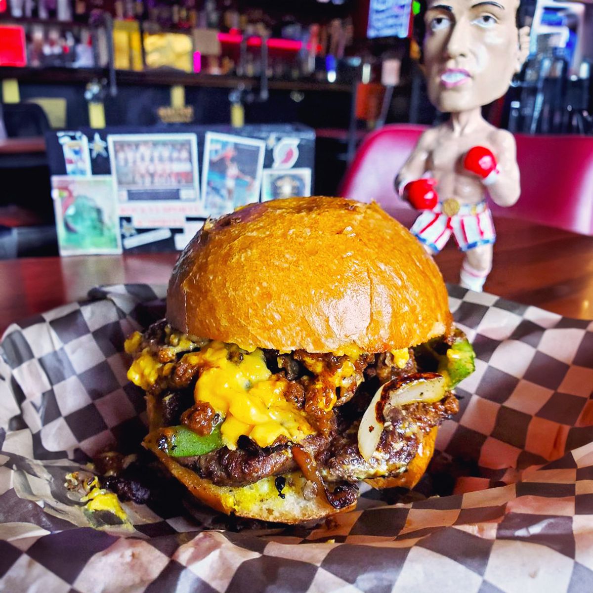 The Balboa Burger at Rocky's Sports & Spirits in Portland, Oregon ...