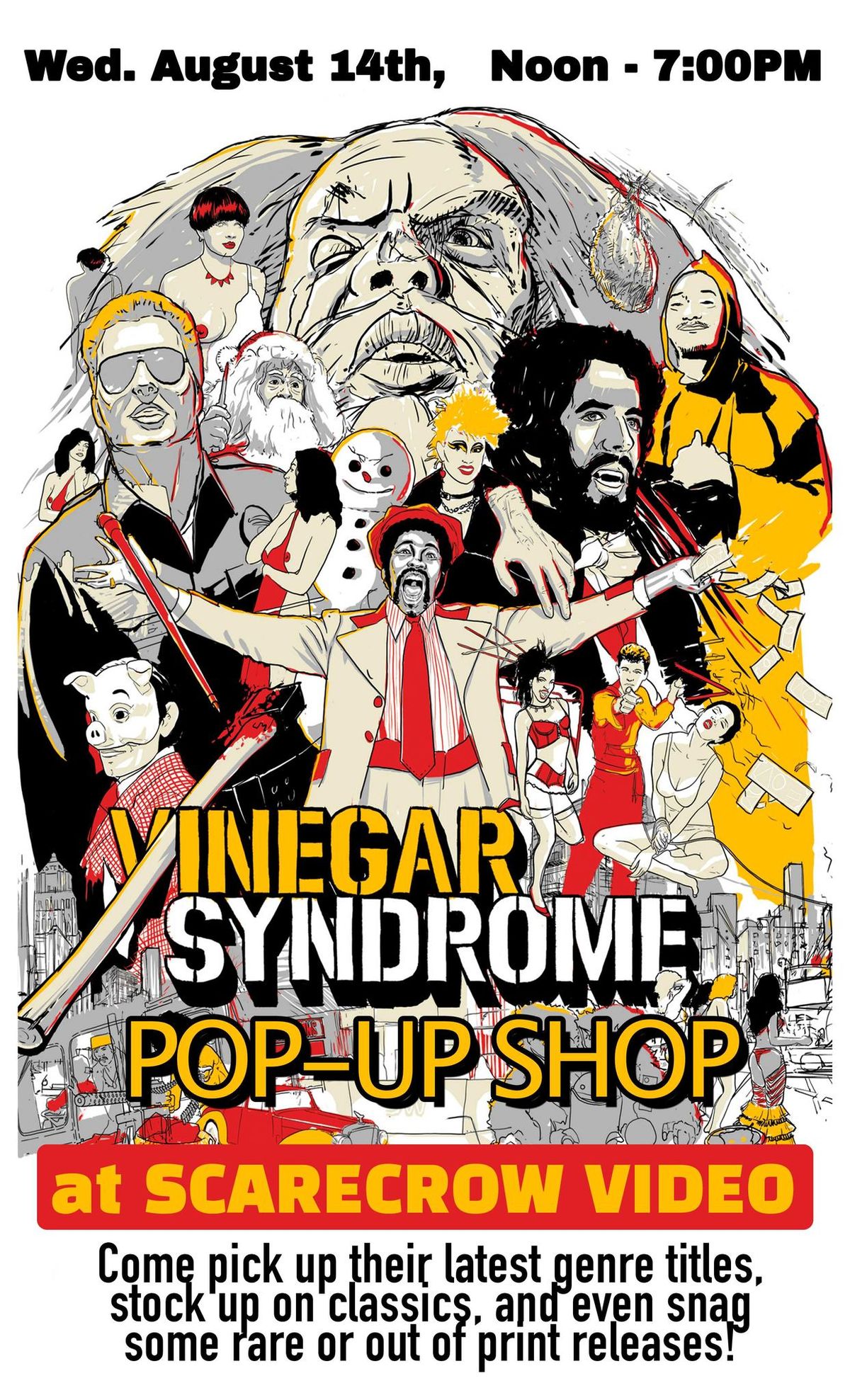Vinegar Syndrome Pop-Up Shop at Scarecrow Video in Seattle, WA ...