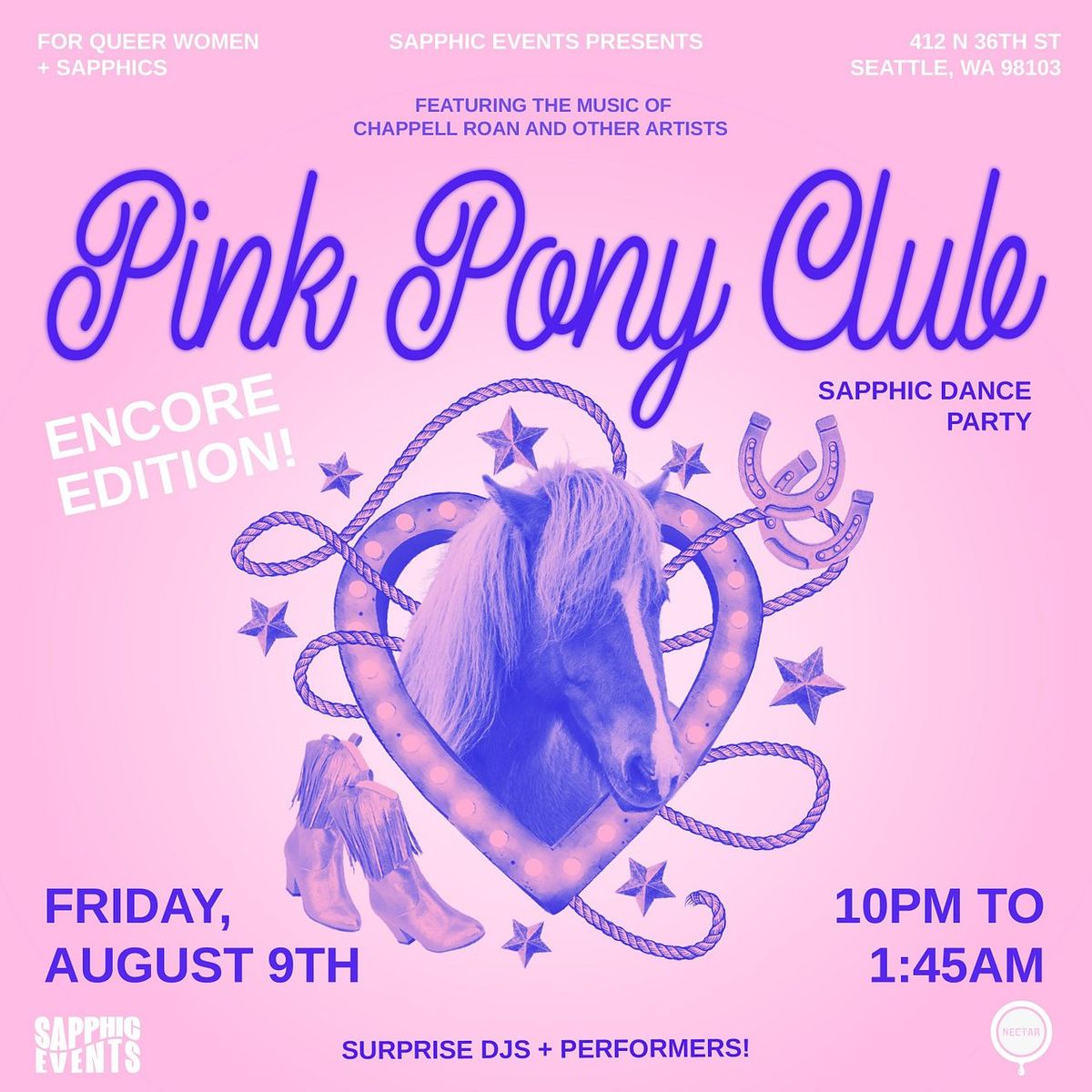 Pink Pony Club: Encore Edition at Nectar Lounge in Seattle, WA - Friday ...