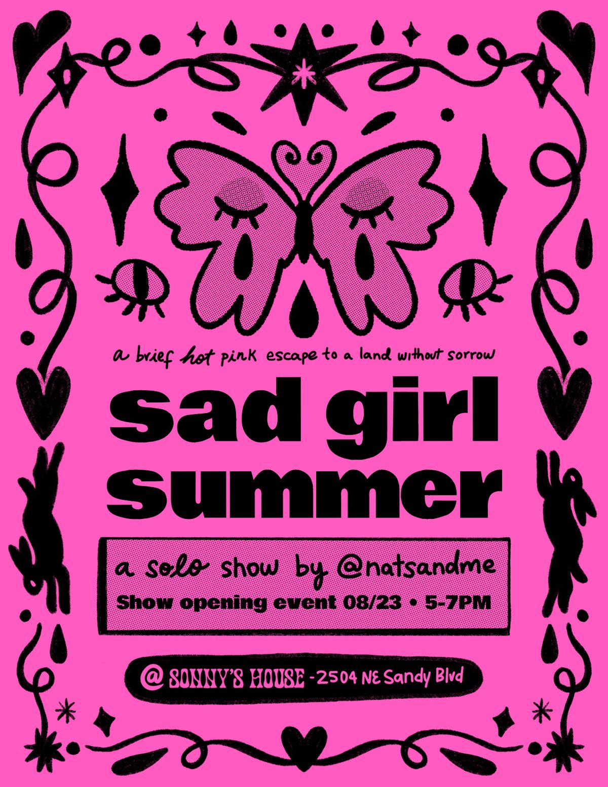 Sad Girl Summer: A Hot Pink Gallery Show at Sonny's House of Tattoos ...
