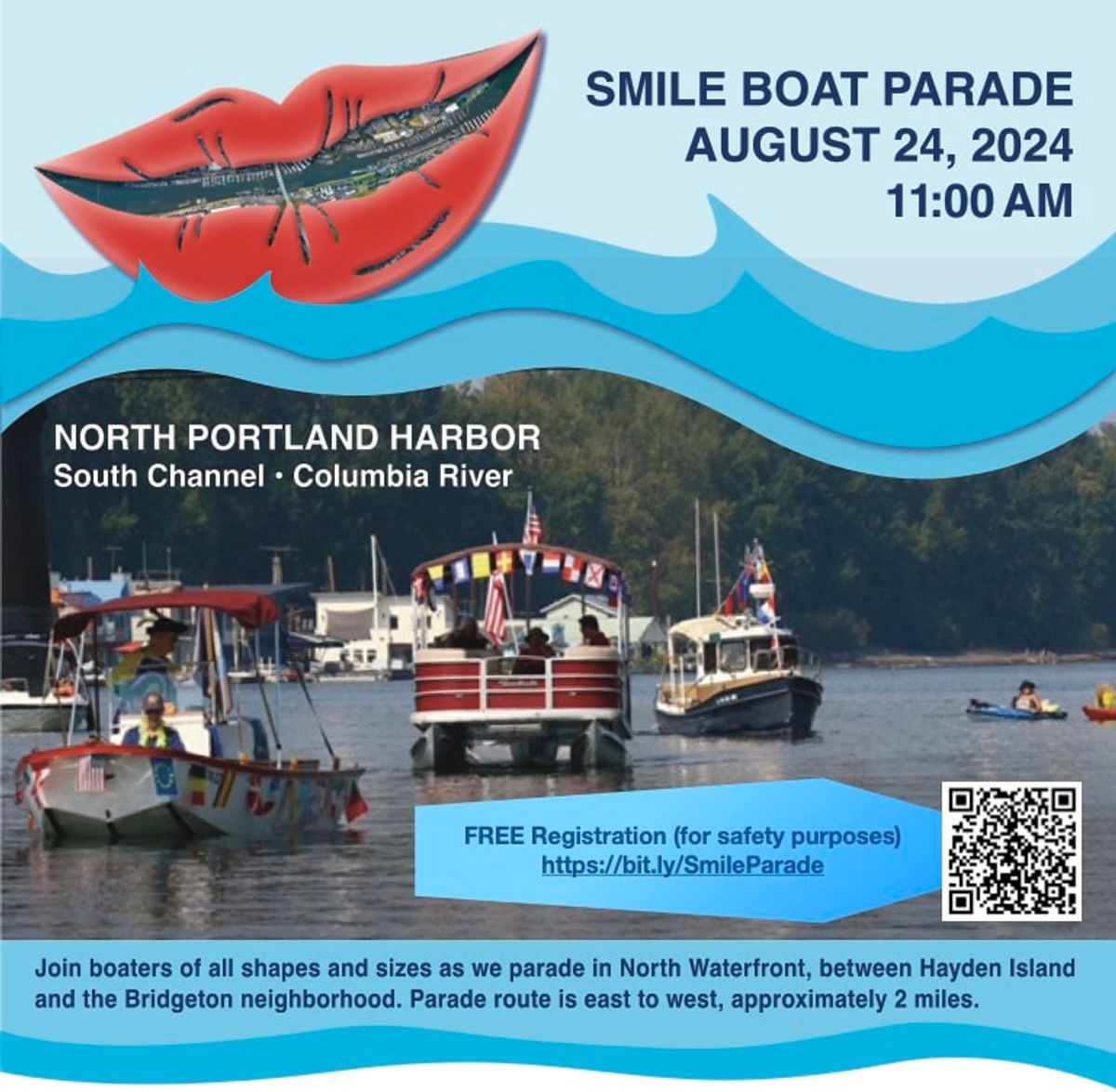 Smile Boat Parade at North Portland Harbor in Portland, OR - Saturday ...