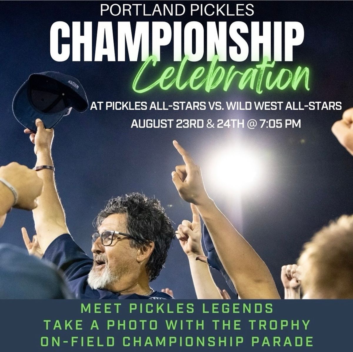 Portland Pickles Championship Celebration at Walker Stadium in Portland ...