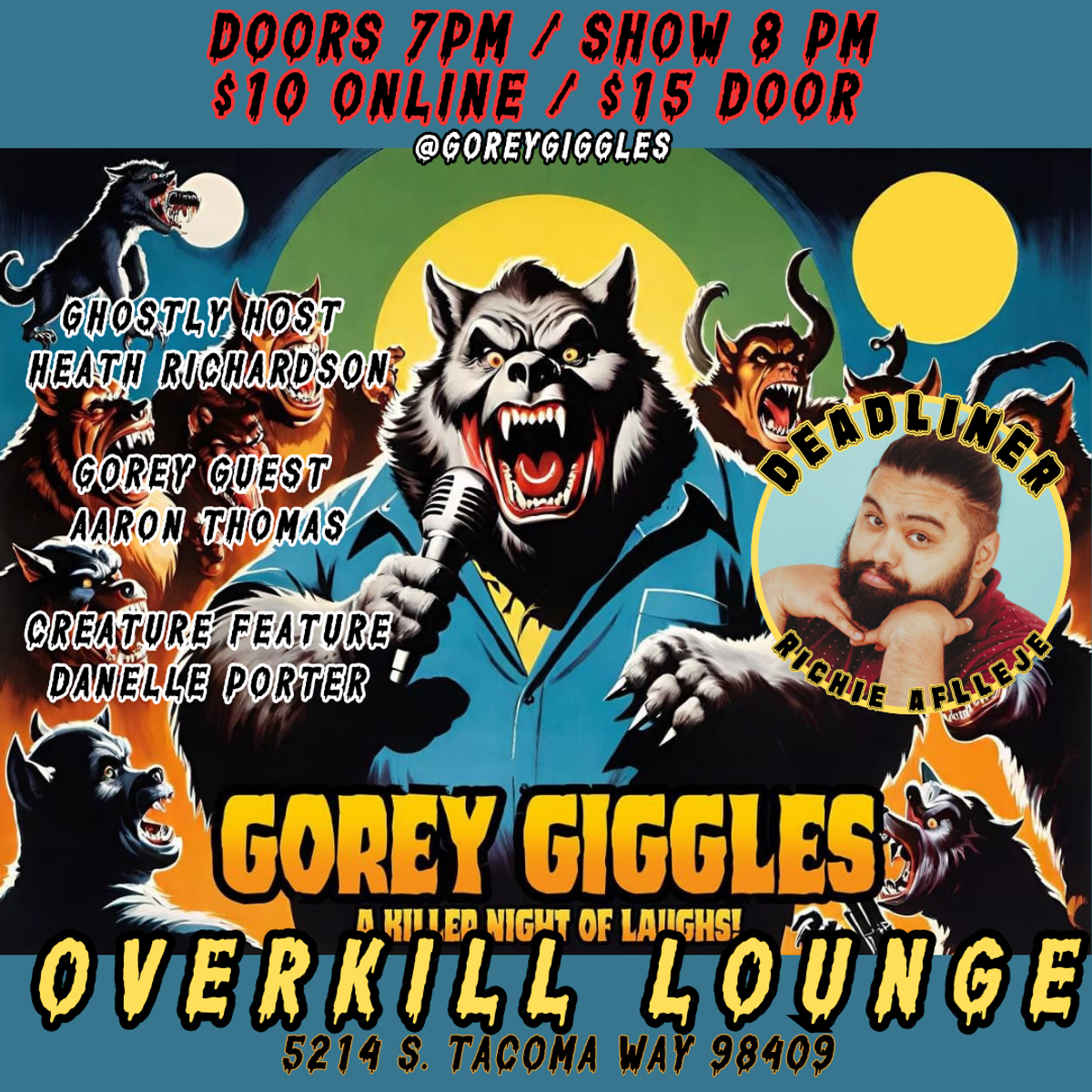 Gorey Giggles: A Killer Night of Laughs! at Overkill Lounge in Tacoma ...