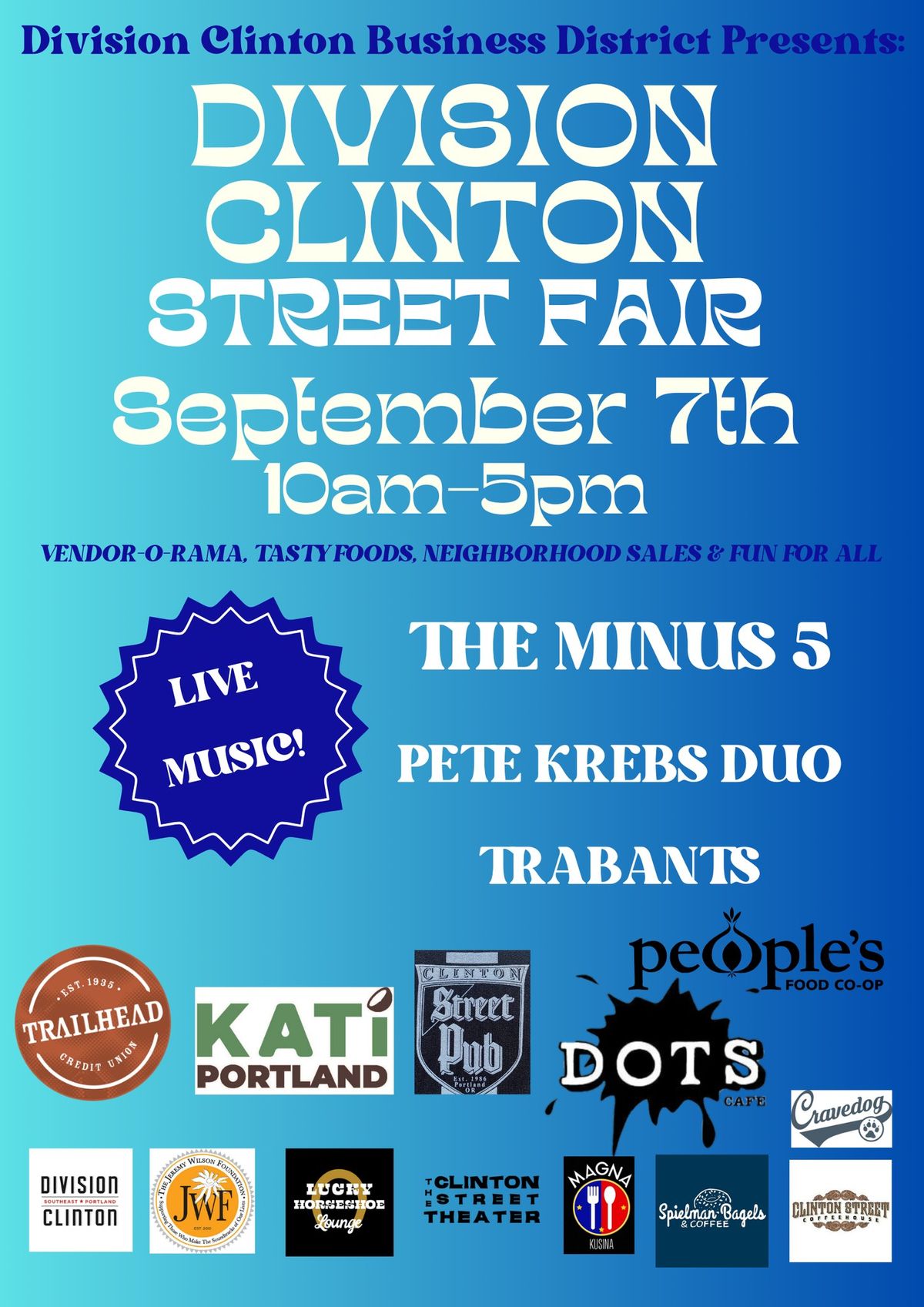 Division Clinton Street Fair at SE 25th & Clinton in Portland, OR ...