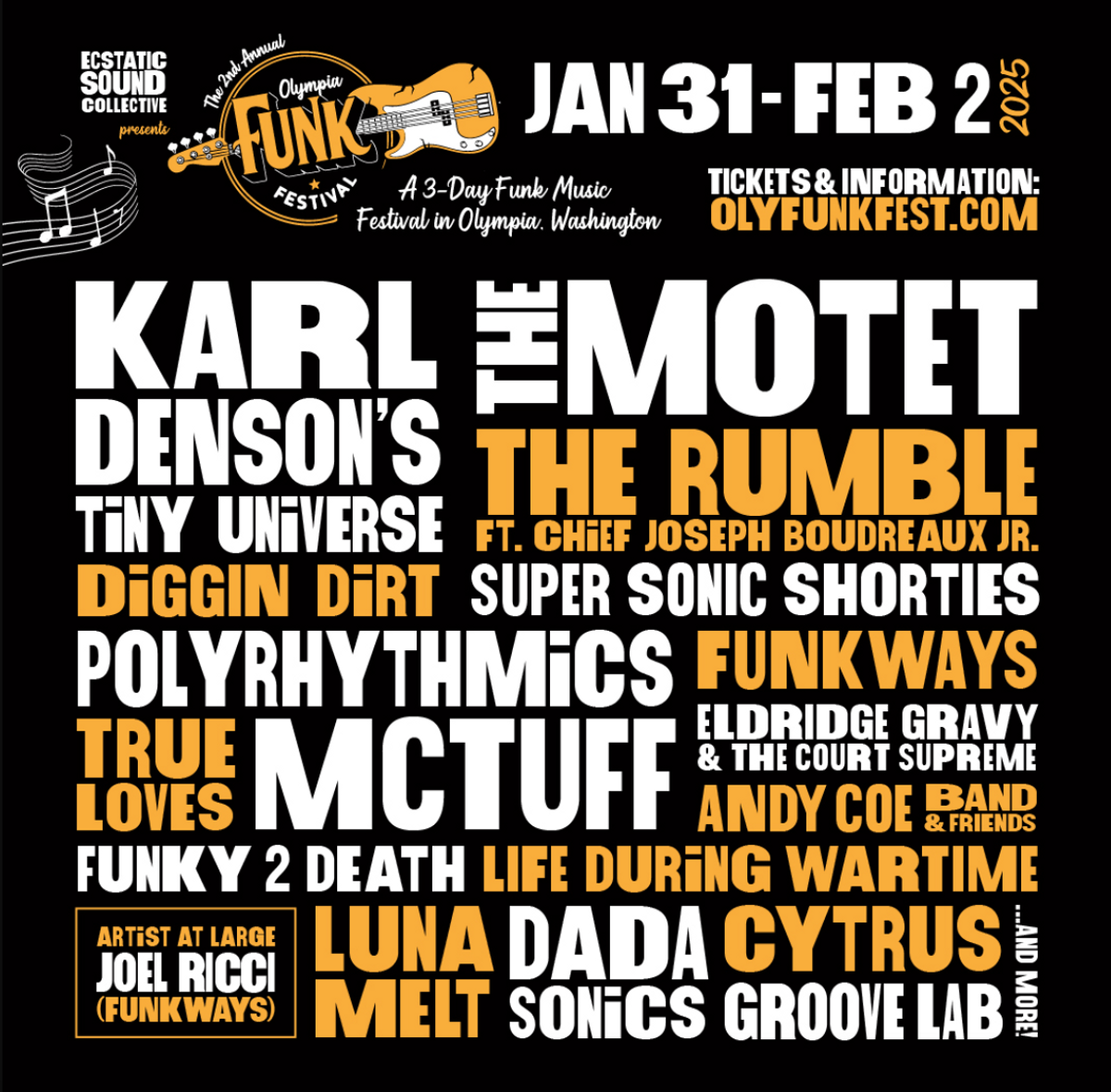 Funk OFF!: Oly Funk Fest at Capitol Theater in Olympia, WA - Every day ...