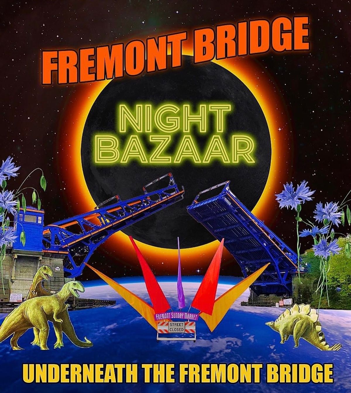 Fremont Bridge Night Market at Fremont Bridge in Seattle, WA - Saturday ...