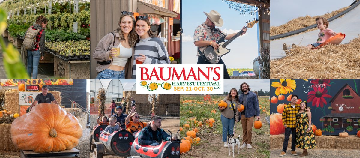 Bauman's Harvest Festival at Bauman's Farm and Garden in Gervais, Oregon - Every Tuesday–Sunday ...