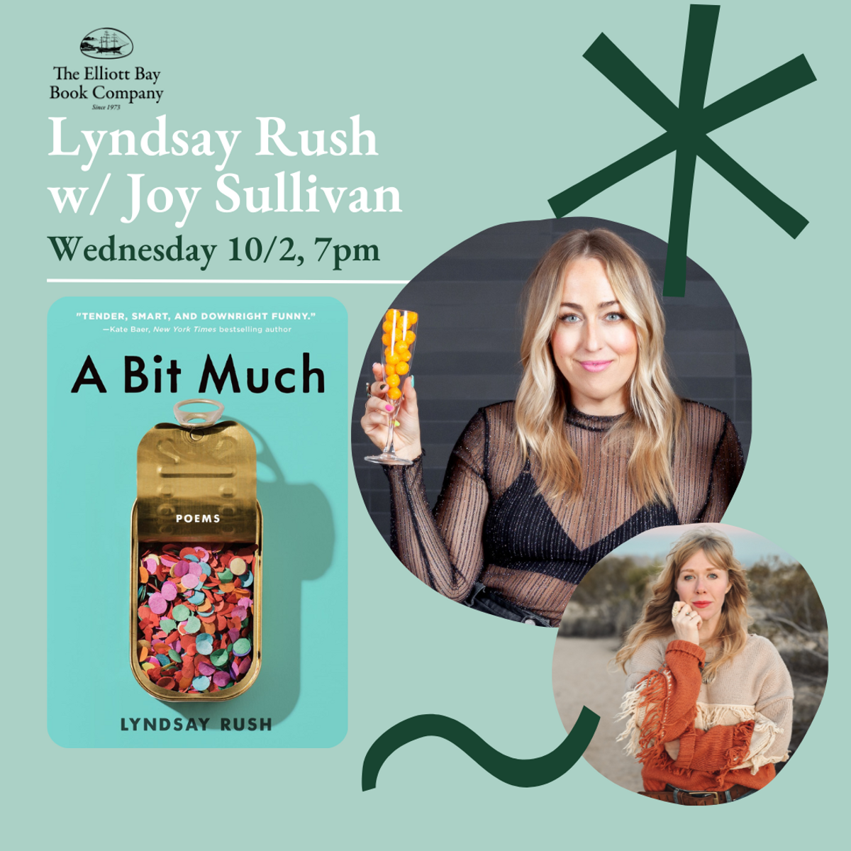 Lyndsay Rush with Joy Sullivan at Elliott Bay Book Company in Seattle ...