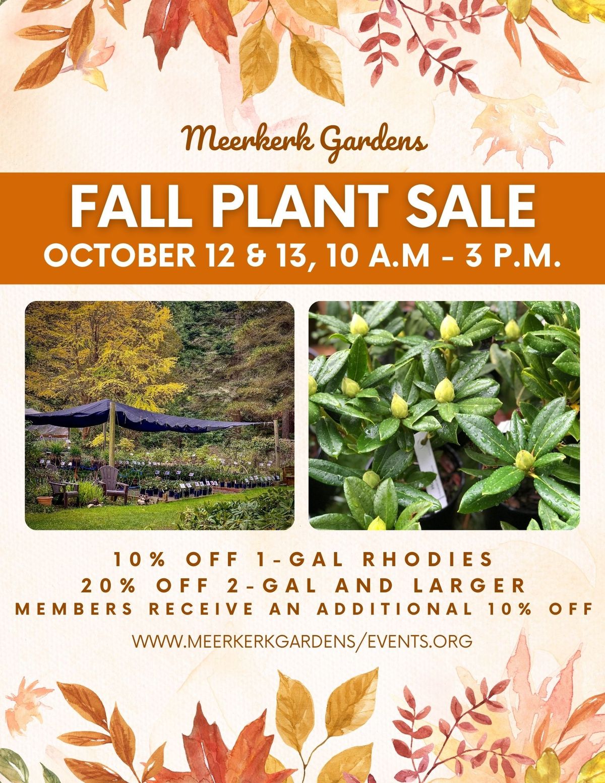 Fall Plant Sale At Meerkerk Gardens at Meerkerk Gardens in Greenbank ...