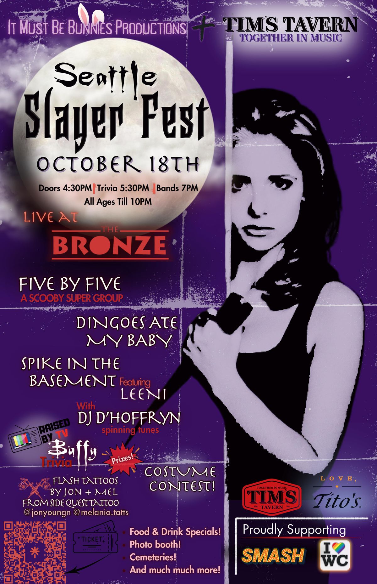 Seattle Slayer Fest 2024! at Tim's Tavern in Seattle, WA - Friday ...