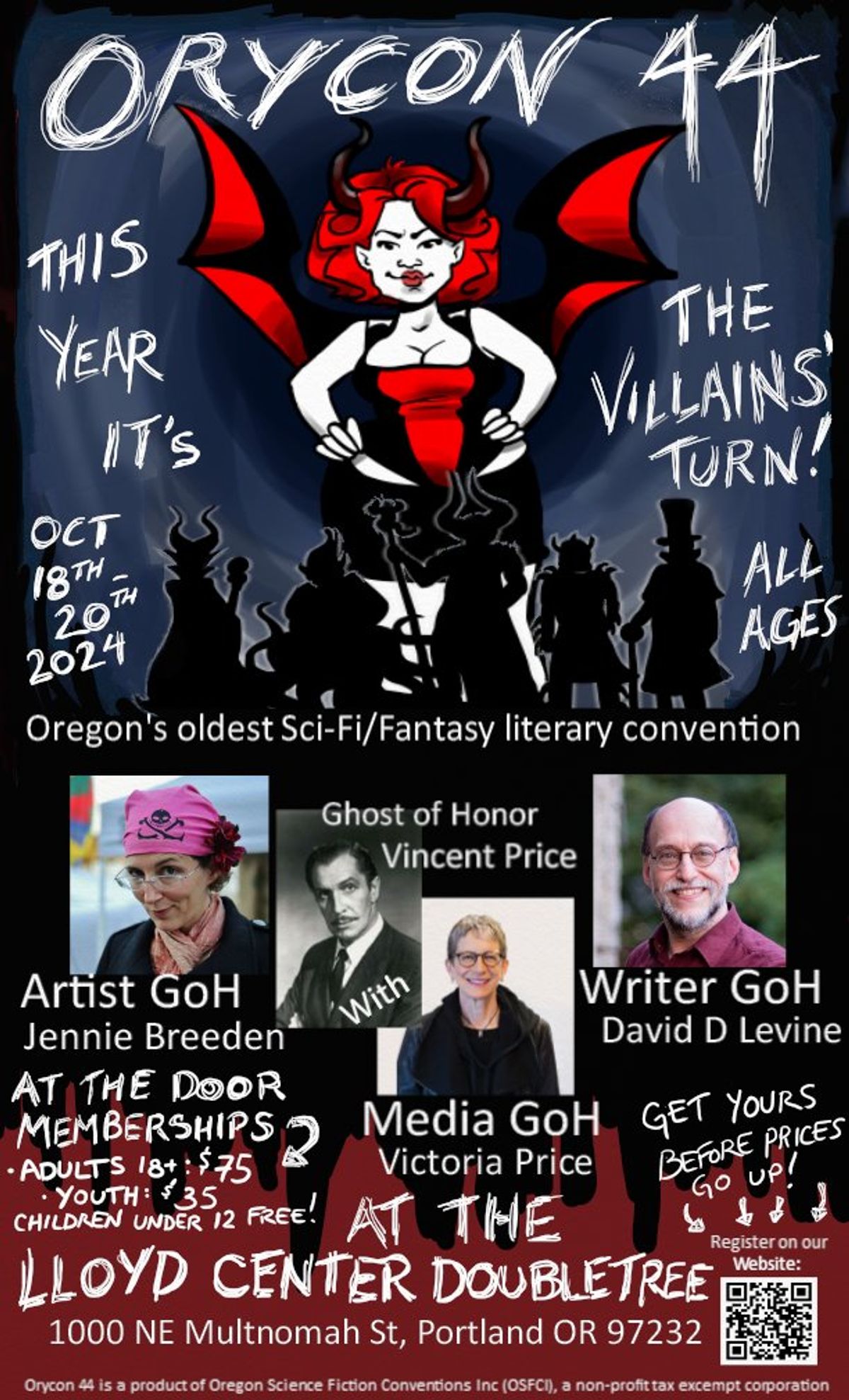 OryCon 44: Villains at Doubletree Hotel (Lloyd Center) in Portland, OR ...