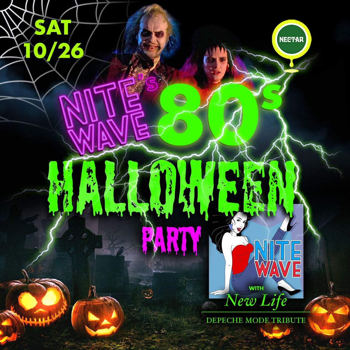 Nite Wave's '80s Halloween Party with New Life (Depeche Mode Tribute ...