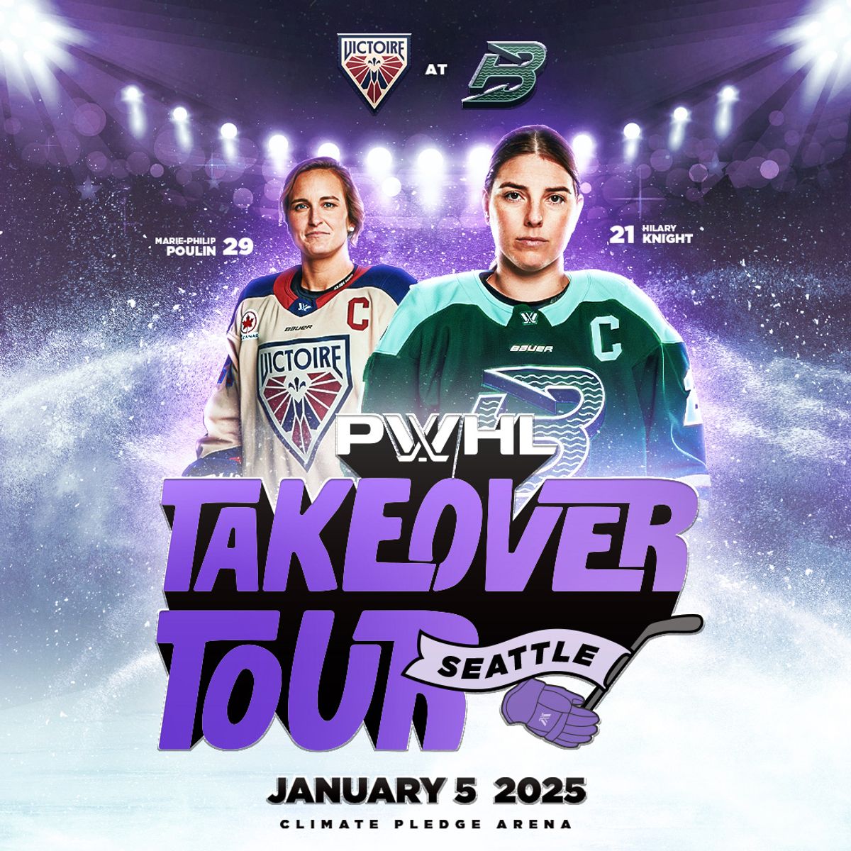 PWHL Takeover Tour: Montréal Victoire at Boston Fleet at Climate Pledge ...