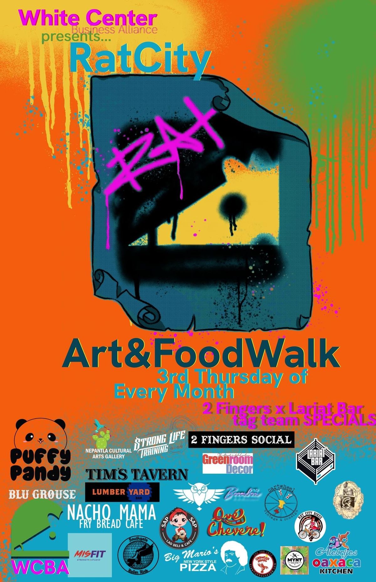 Rat City Art & Food Walk! at Tim's Tavern in Seattle, WA - Every ...