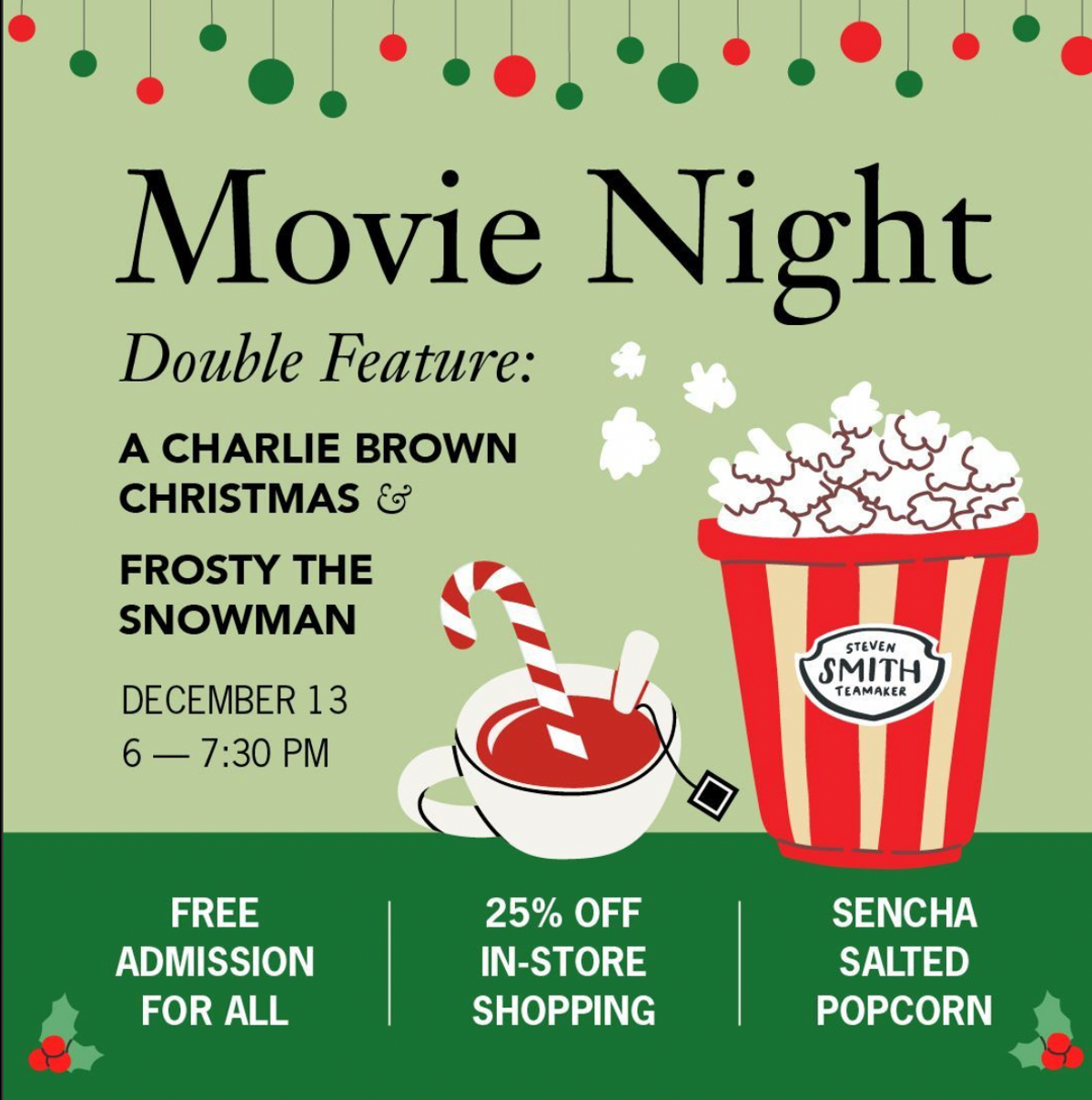 Movie Night Double Feature: A Charlie Brown Christmas & Frosty the ...