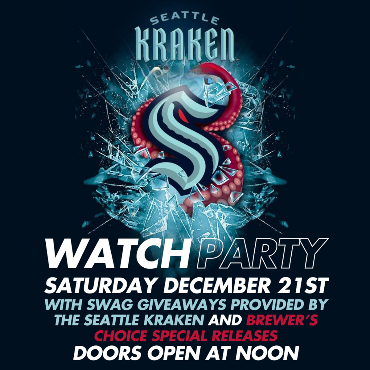 Kraken Game Watch Party at Lucky Envelope Brewing in Seattle, WA ...