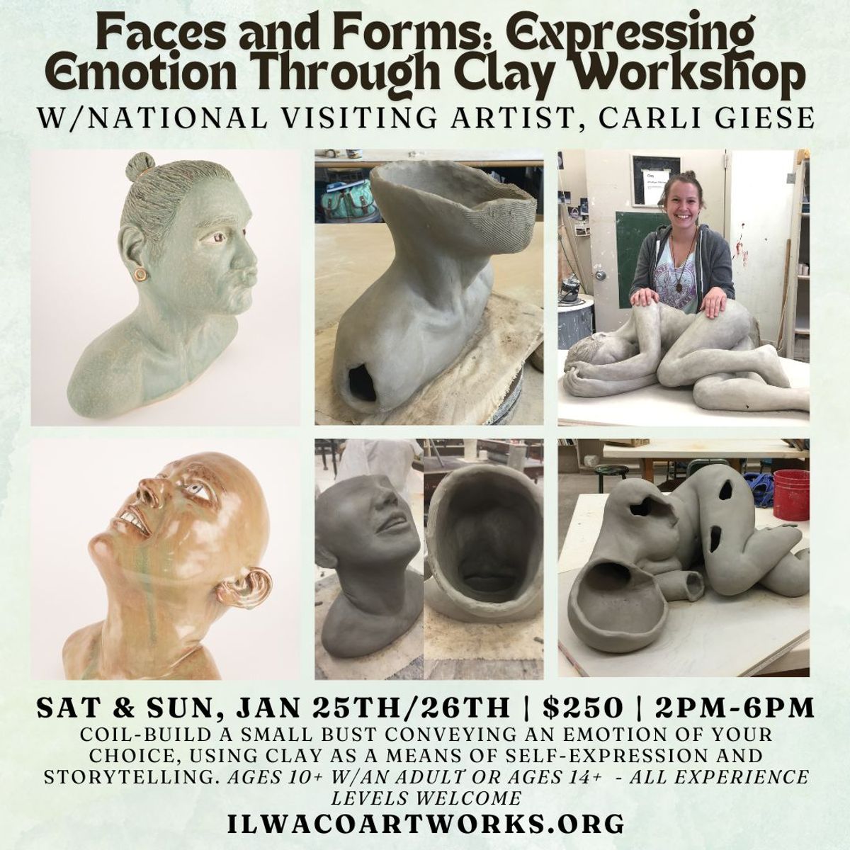 Faces and Forms: Expressing Emotion Through Clay w/ National Visiting ...