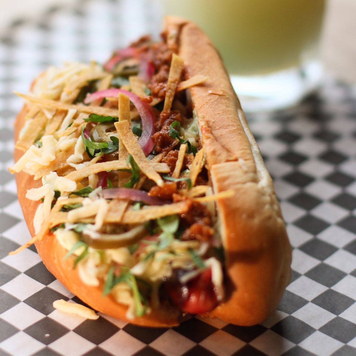 Chorizo Chili Dog at Bunk Bar in Portland, OR - Every day, through ...