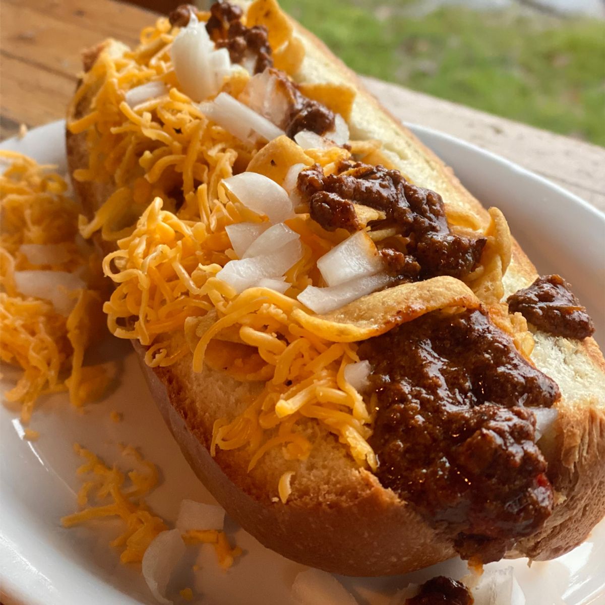 Frito Chili Pie Dog at Lone Star Burger Bar in Portland, OR - Every day ...