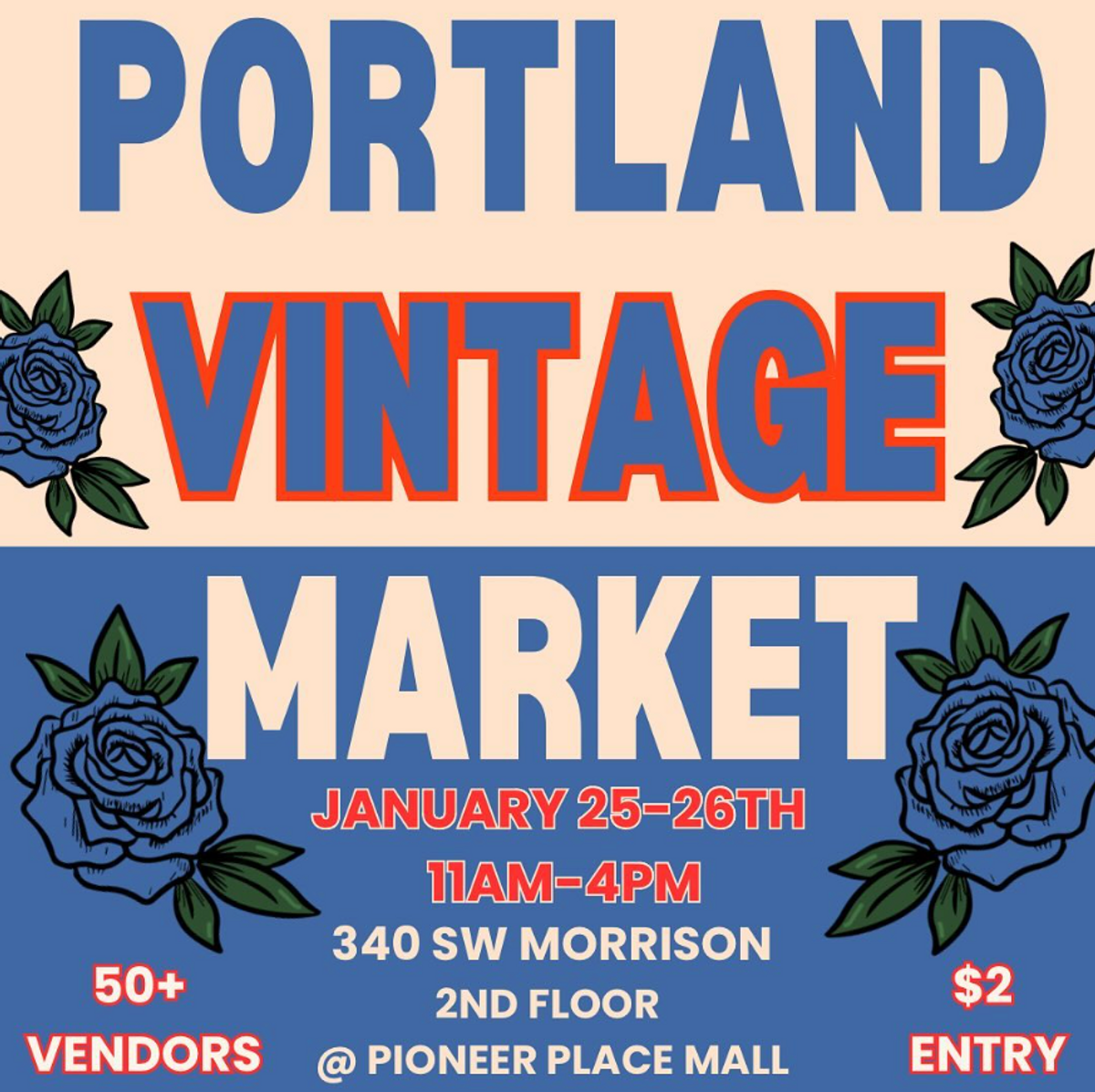 Portland Vintage Market at Pioneer Place Mall in Portland, OR - Every ...