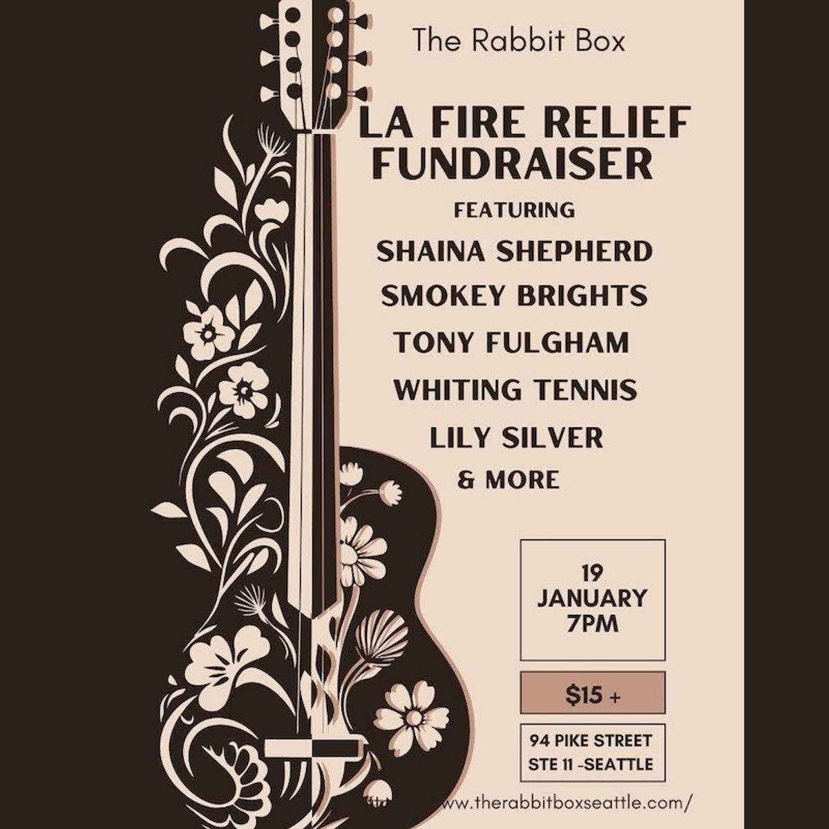 LA Fire Relief Fundraiser at The Rabbit Box Theatre in Seattle, WA ...