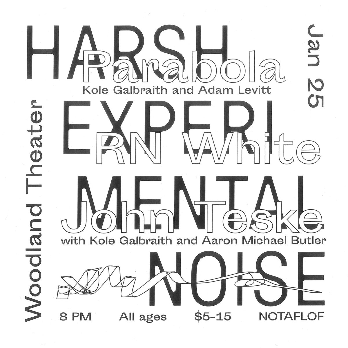 Parabola, RN White, and John Teske at Woodland Theater in Seattle ...