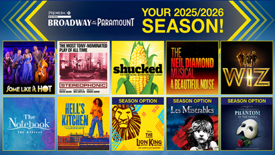 Broadway at the Paramount: 2025-26 Season at Paramount Theatre in ...