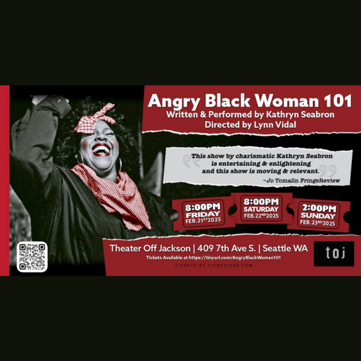 Angry Black Woman 101 at Theatre Off Jackson in Seattle, WA - Every day ...