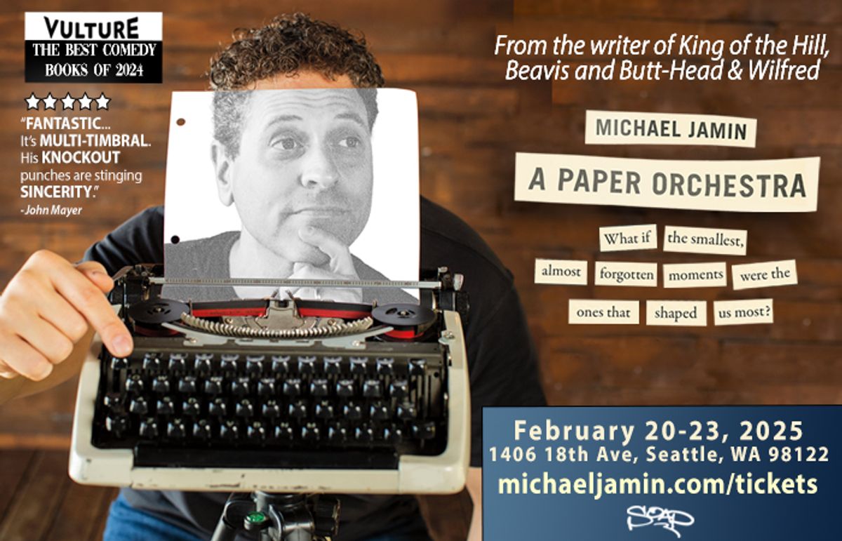 Michael Jamin Premieres One Man Show “A Paper Orchestra" at Seattle ...