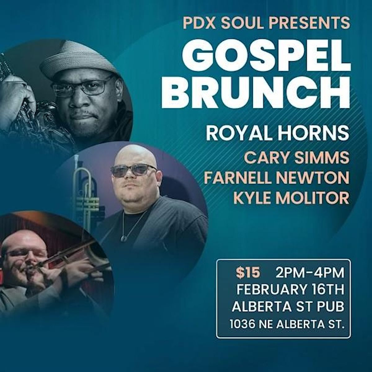 Gospel Brunch - Royal Horns at Alberta Street Pub in Portland, OR ...