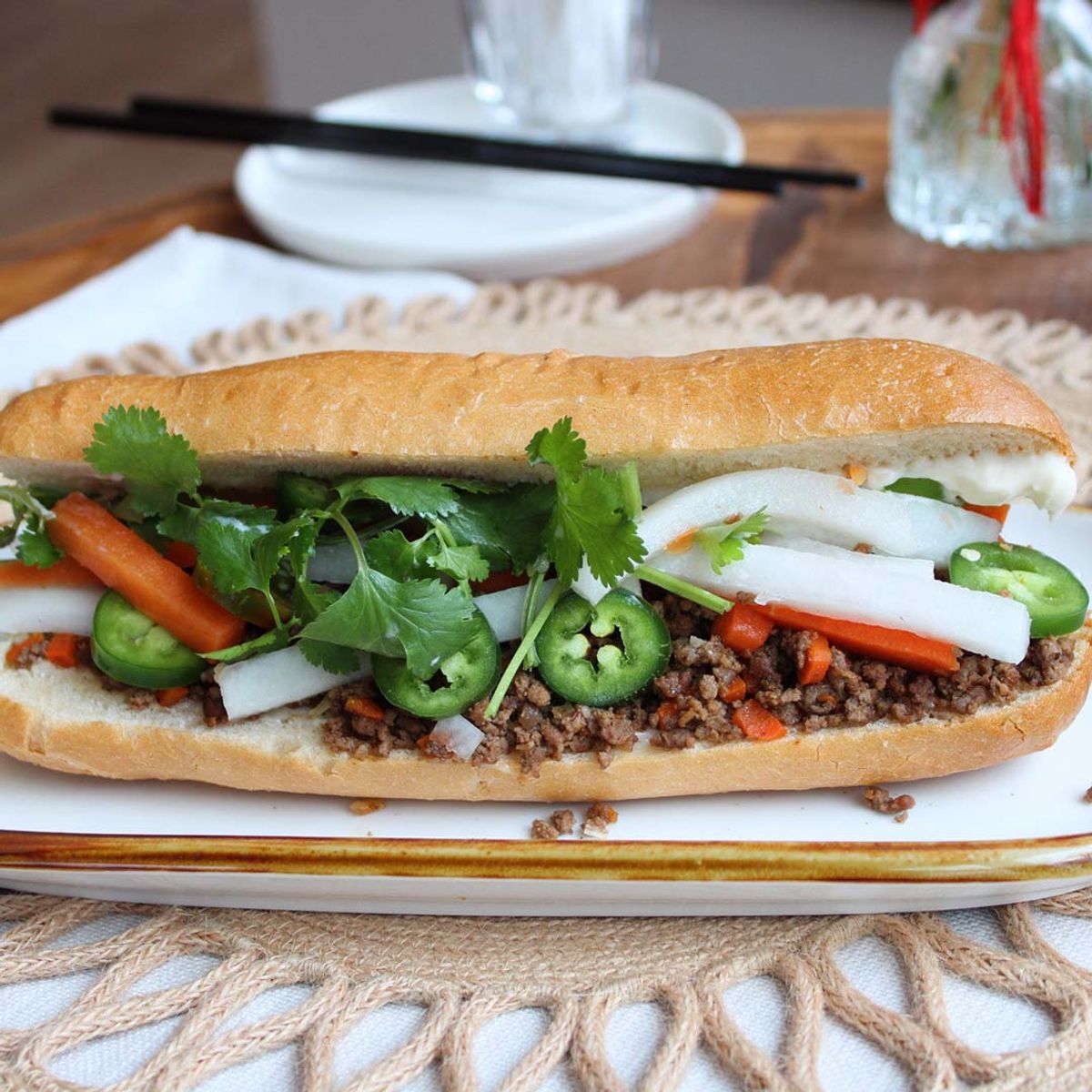 V8 Beef Stew Banh Mi at Banh Mi Up in Portland, OR - Every day, through ...