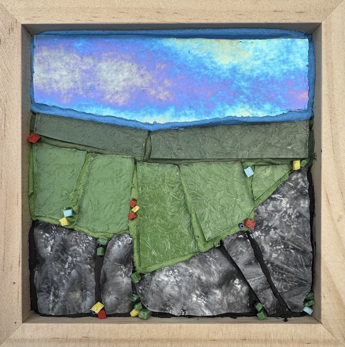 Pilchuck Glass School - Borrowed Color: Mosaic in Clear Glass over ...