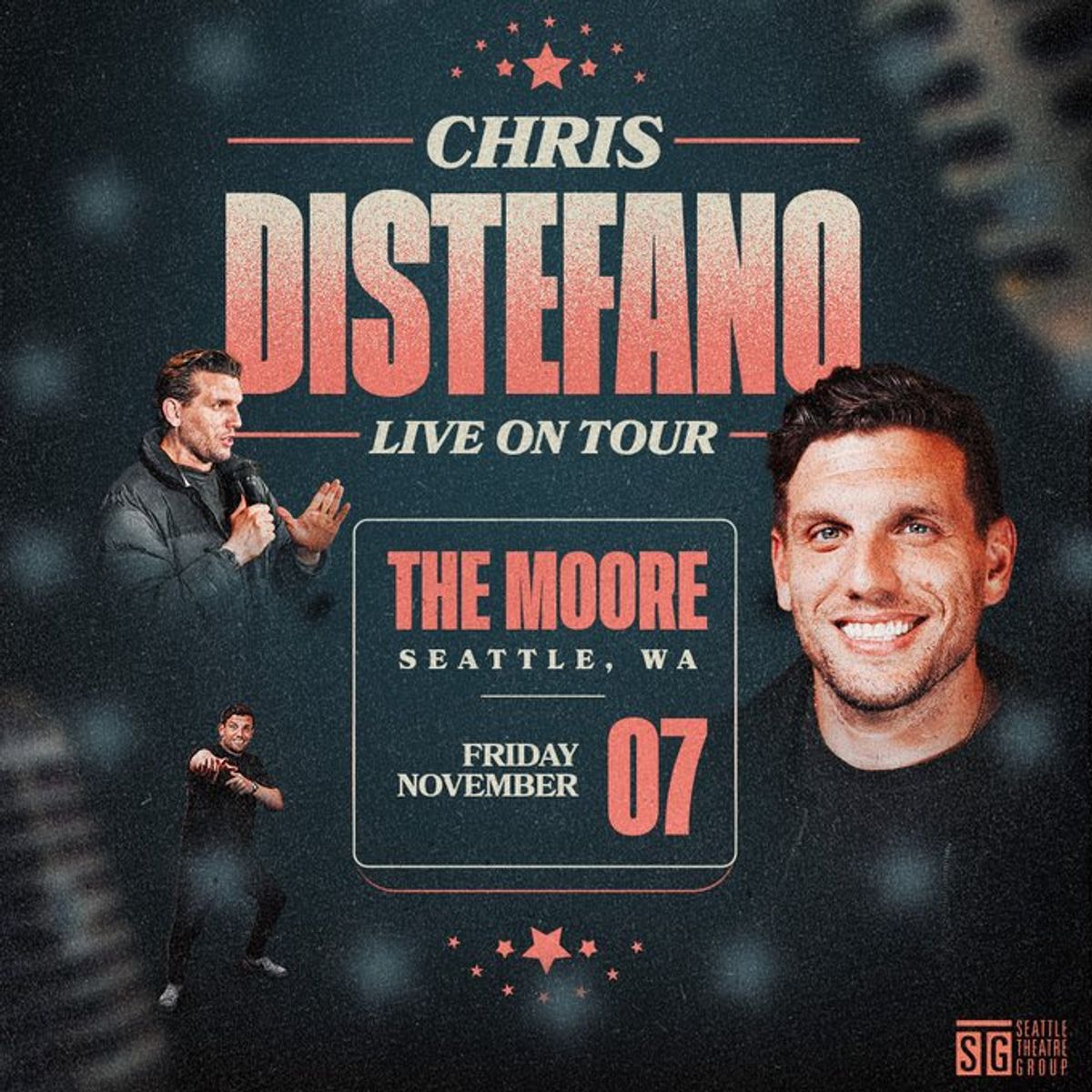 Chris Distefano at Moore Theatre in Seattle, WA - Friday, November 7 ...