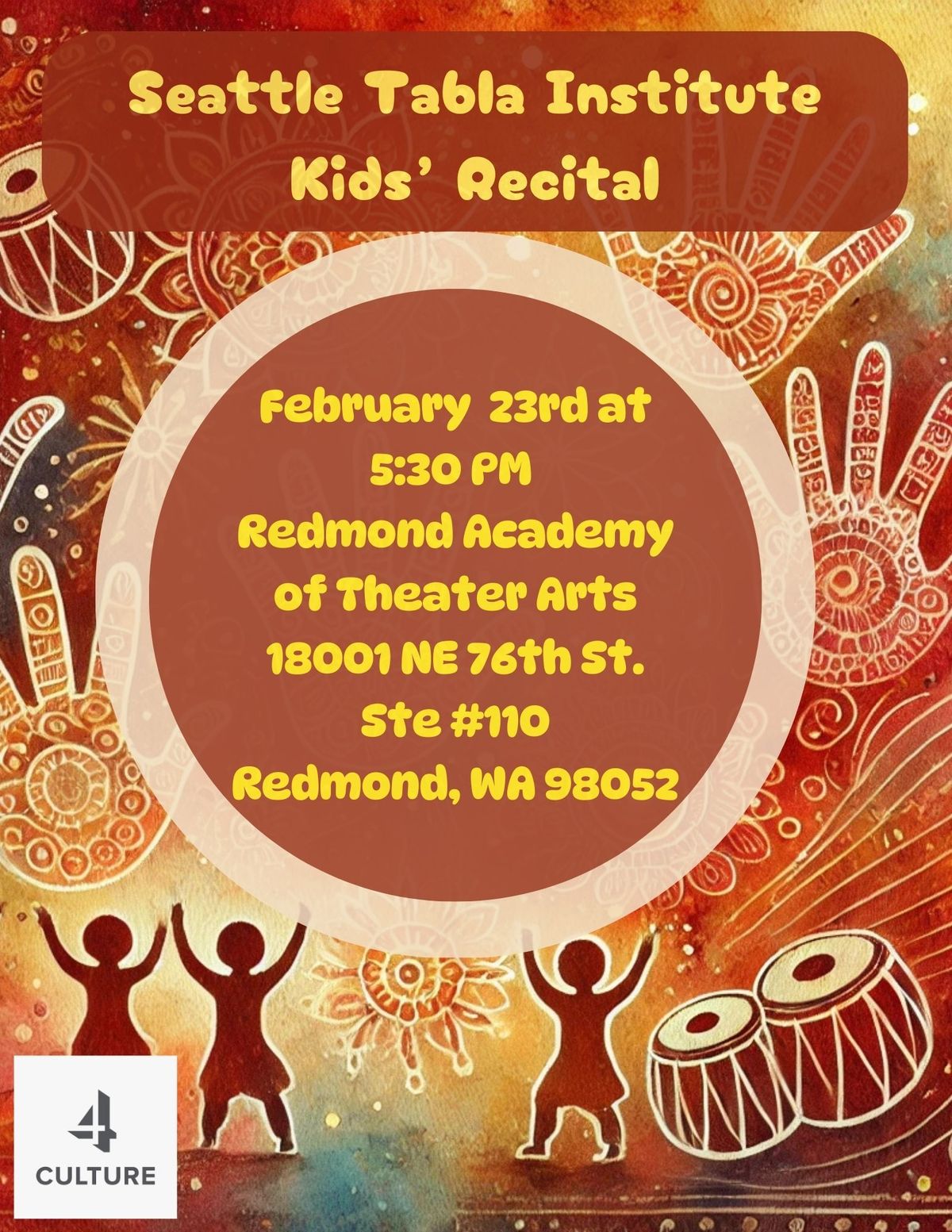 Seattle Tabla Institute Kids' Recital 2025 at Redmond Academy in ...