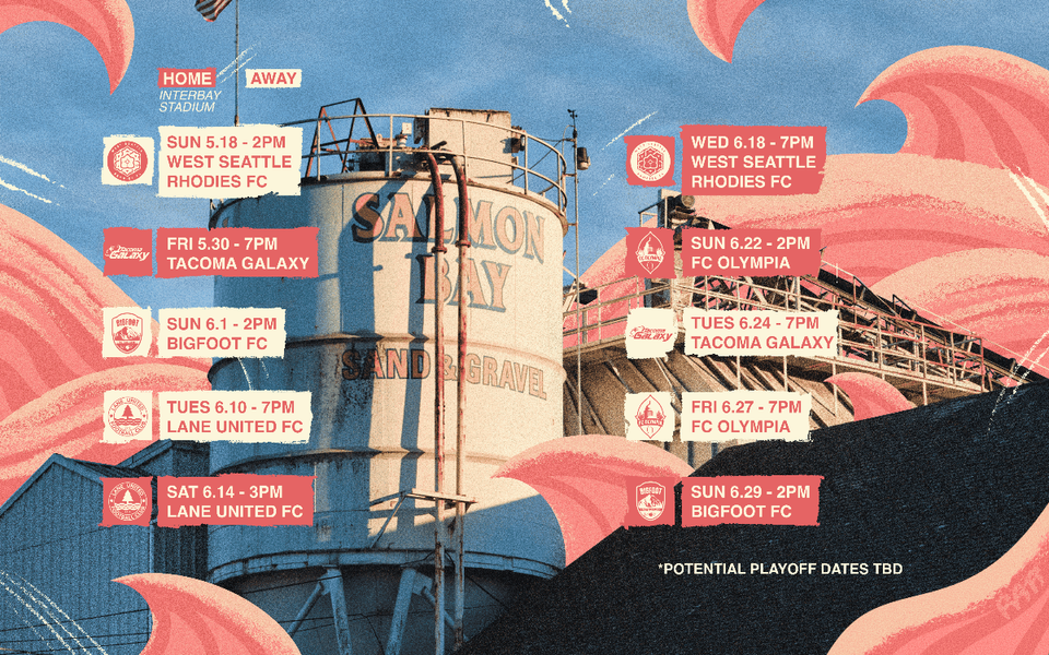 Salmon Bay FC 2025 Home Games at Interbay Stadium in Seattle, WA ...